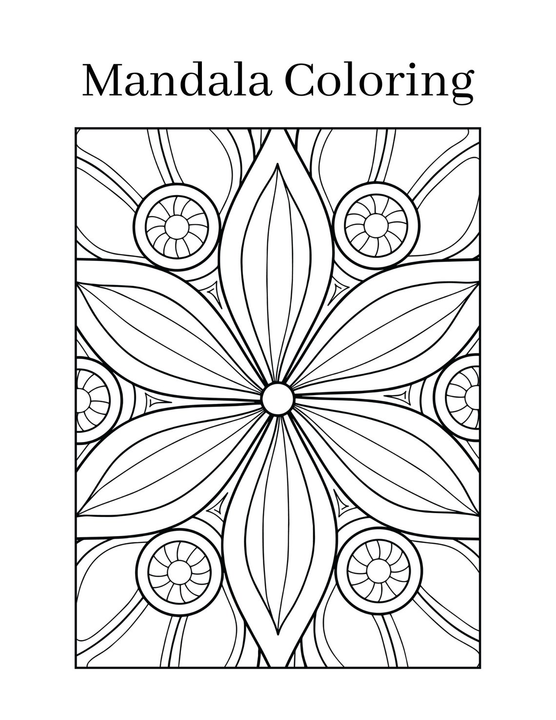 Digital Mandala Coloring Pages (50 Pages) - Etsy