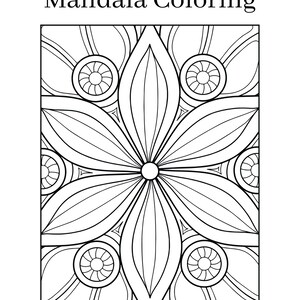 Digital Mandala Coloring Pages (50 Pages) - Etsy