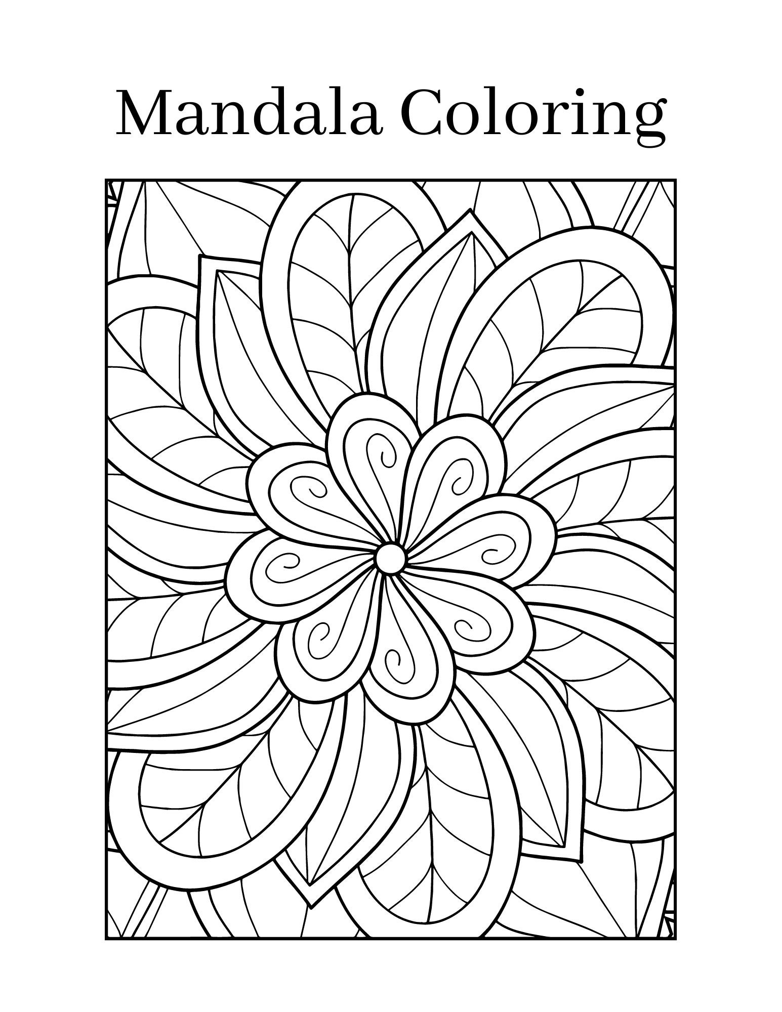 Digital Mandala Coloring Pages (50 Pages) - Etsy
