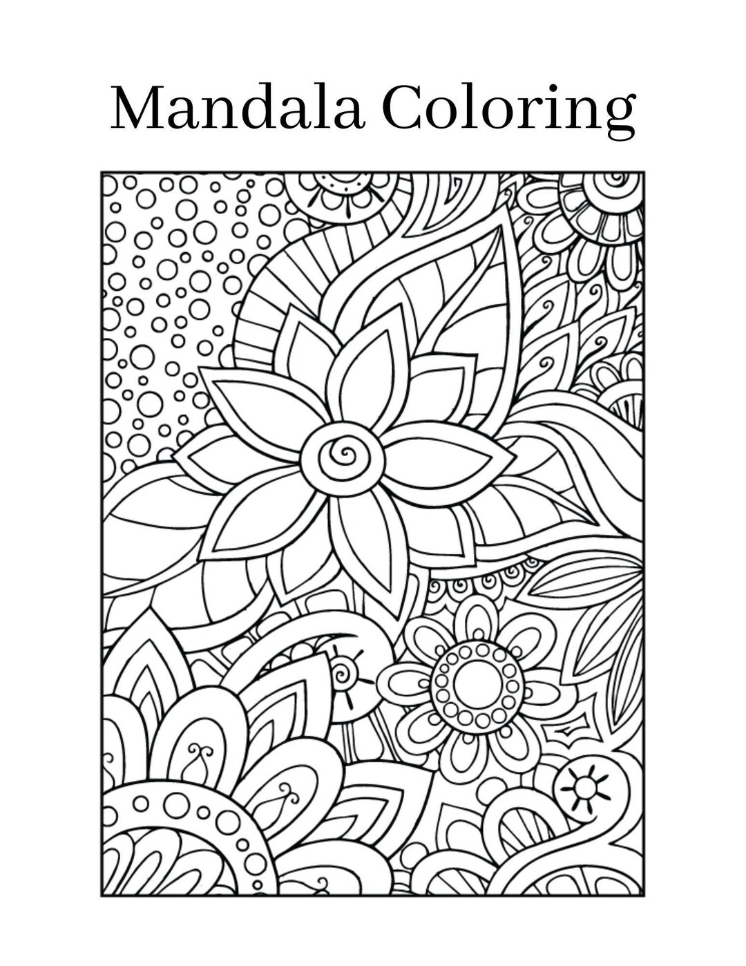Digital Mandala Coloring Pages (50 Pages) - Etsy
