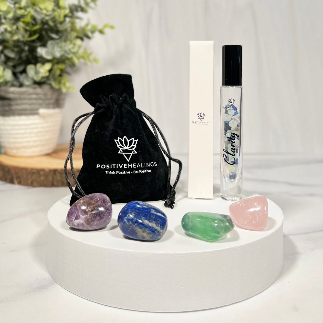 Clarity Gift Set - Intention Crystal Infused Roll-on and Crystal ...