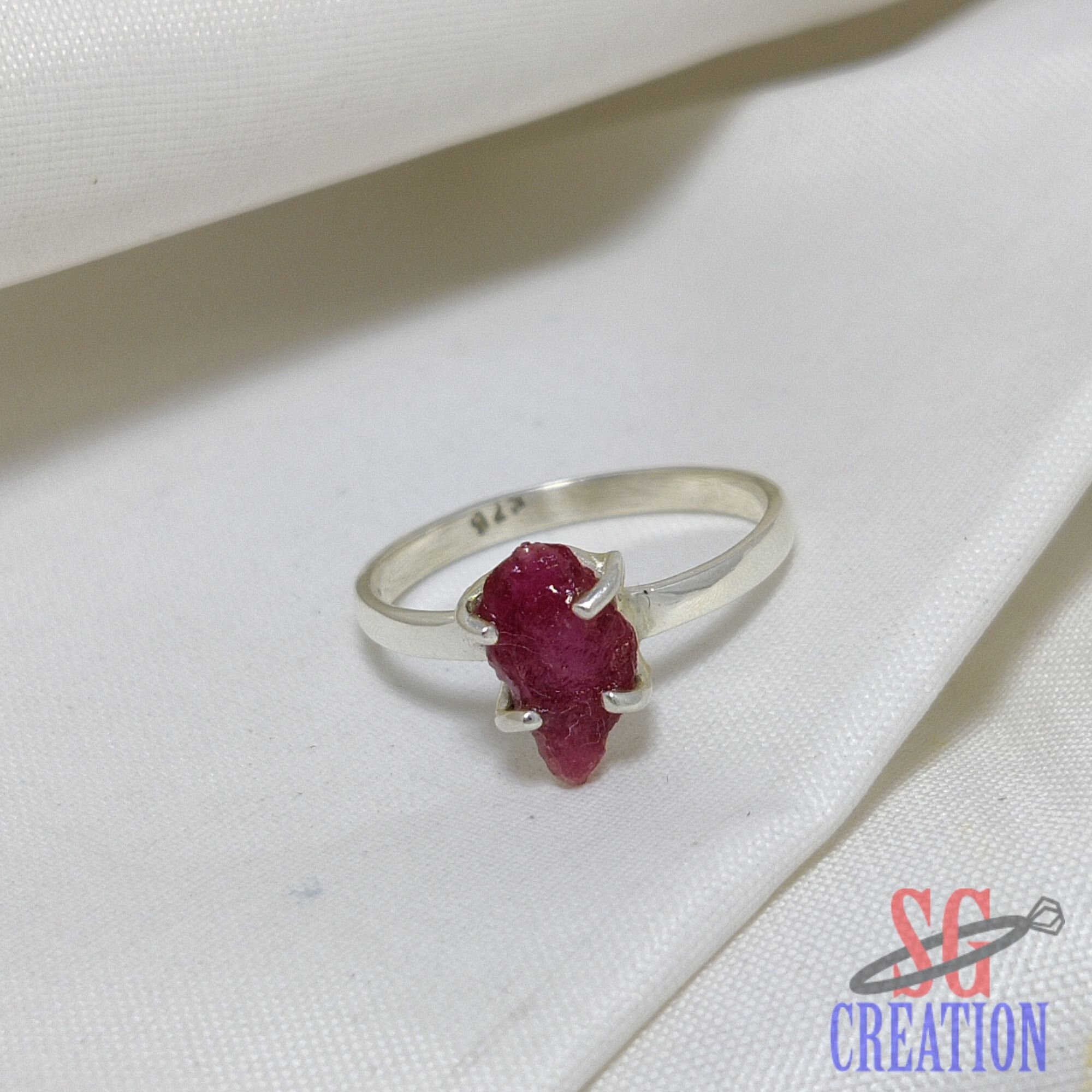Uncut Ruby Ring