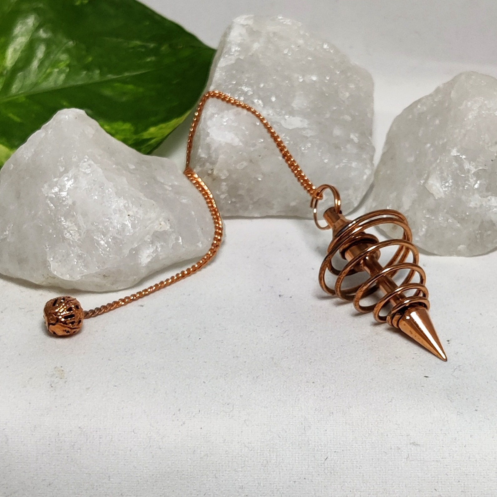 Copper Spiral Pendulum Meditation Pendulum Dowsing Tools - Etsy UK