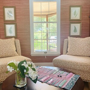 Pink Floral Outdoor/travel Backgammon Set - Etsy