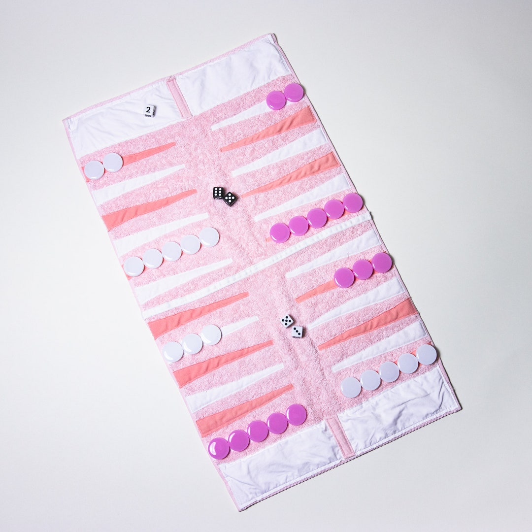 Pink Outdoor/travel Backgammon Set - Etsy
