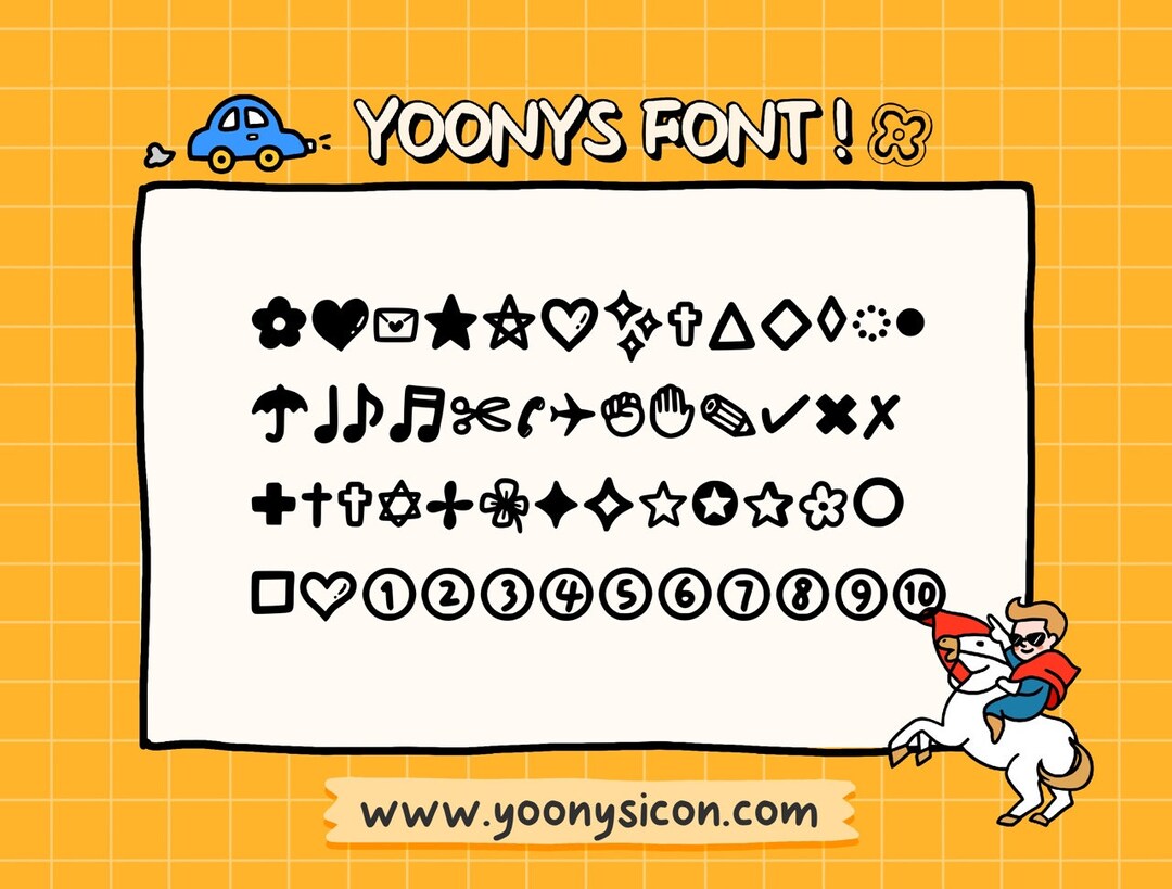 Yoonys Font File_calligraphy, Hand Writing, Otf, Ttf_commercial Use - Etsy