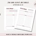 BUNDLE Day & Week to Do List Printable Planner Template, Mom, Family ...