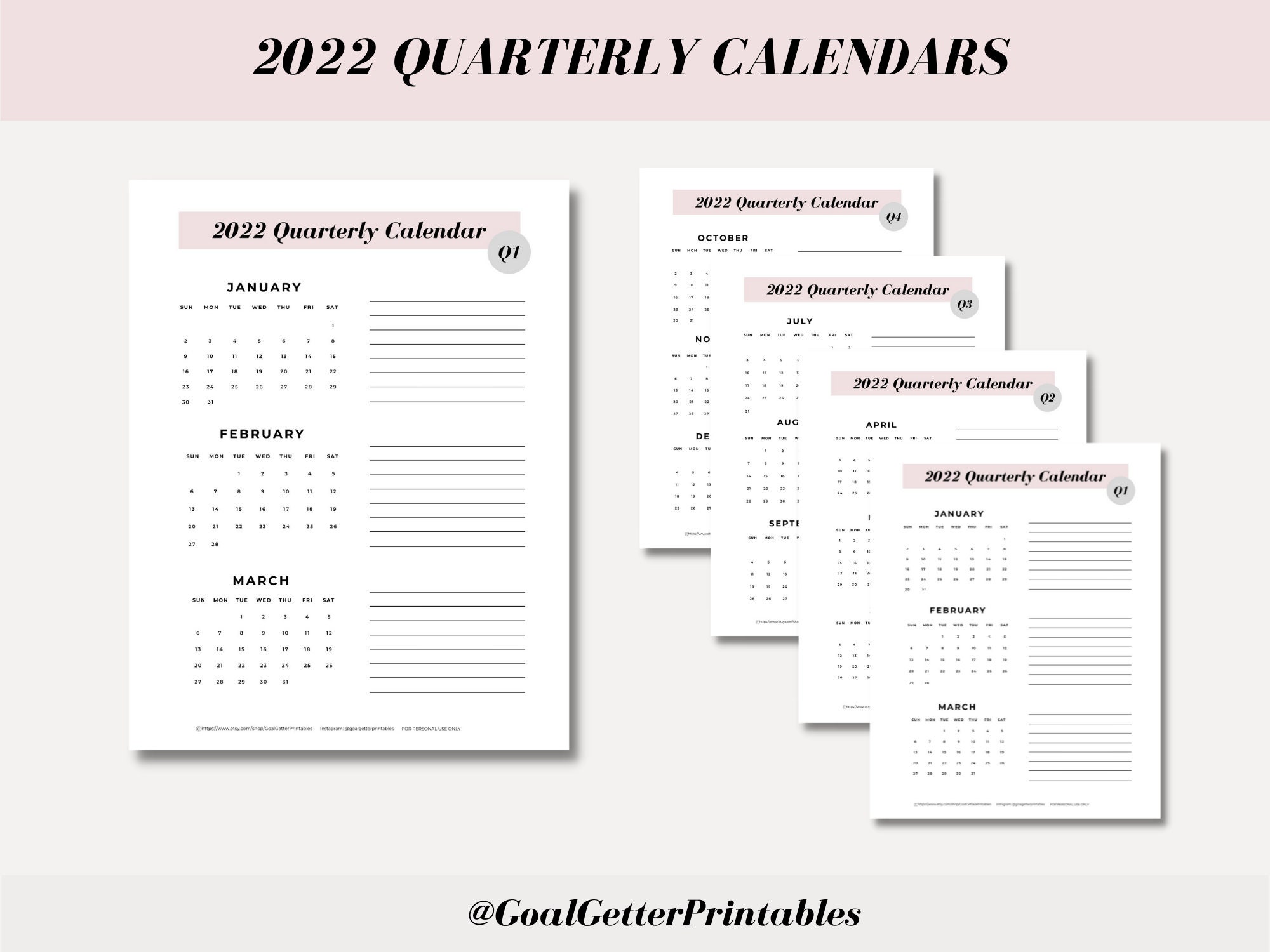 2022 Productivity Planner Printable Mega Bundle Planner for Moms, Daily ...