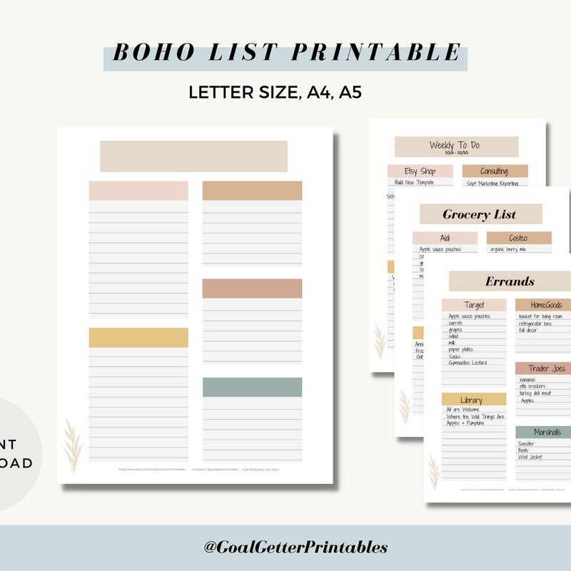 To Do List Printable - Etsy