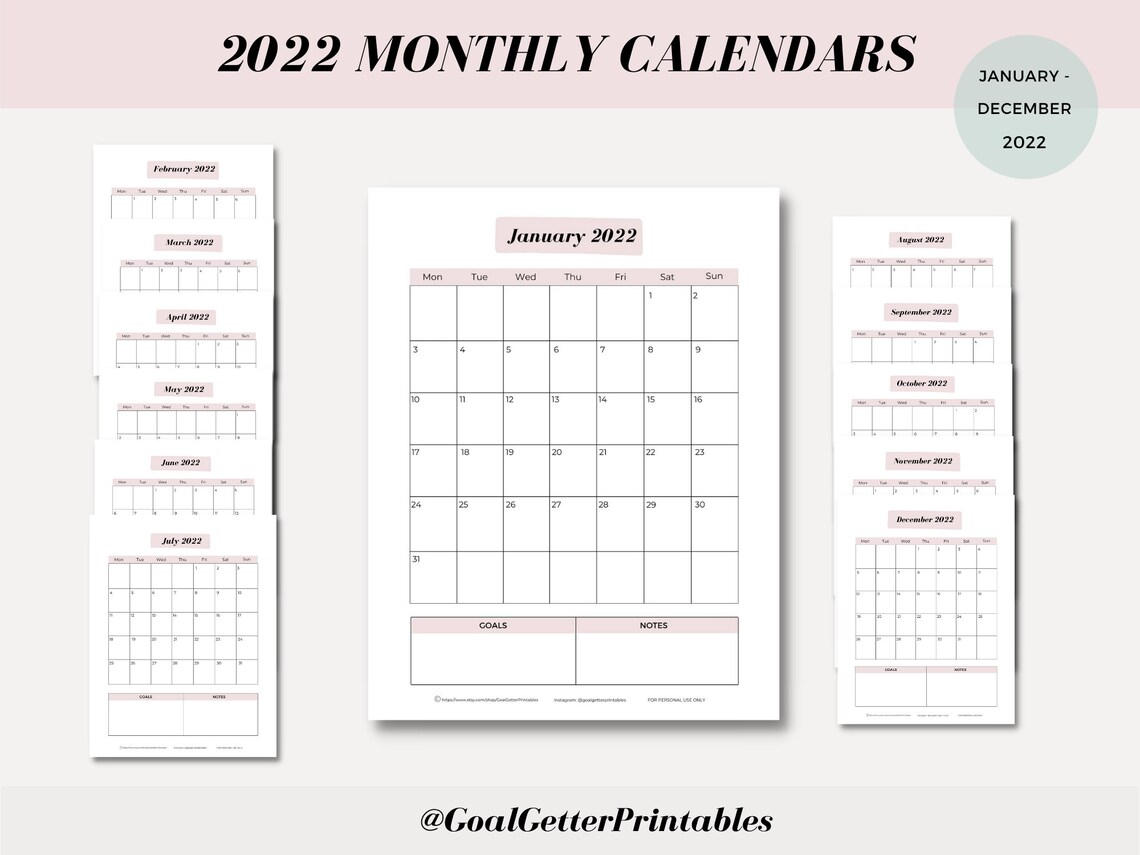 2022 Productivity Planner Printable Mega Bundle Planner for Moms, Daily ...