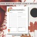 BUNDLE Fall Daily Planner Printable With Hourly Schedule, Fall ...