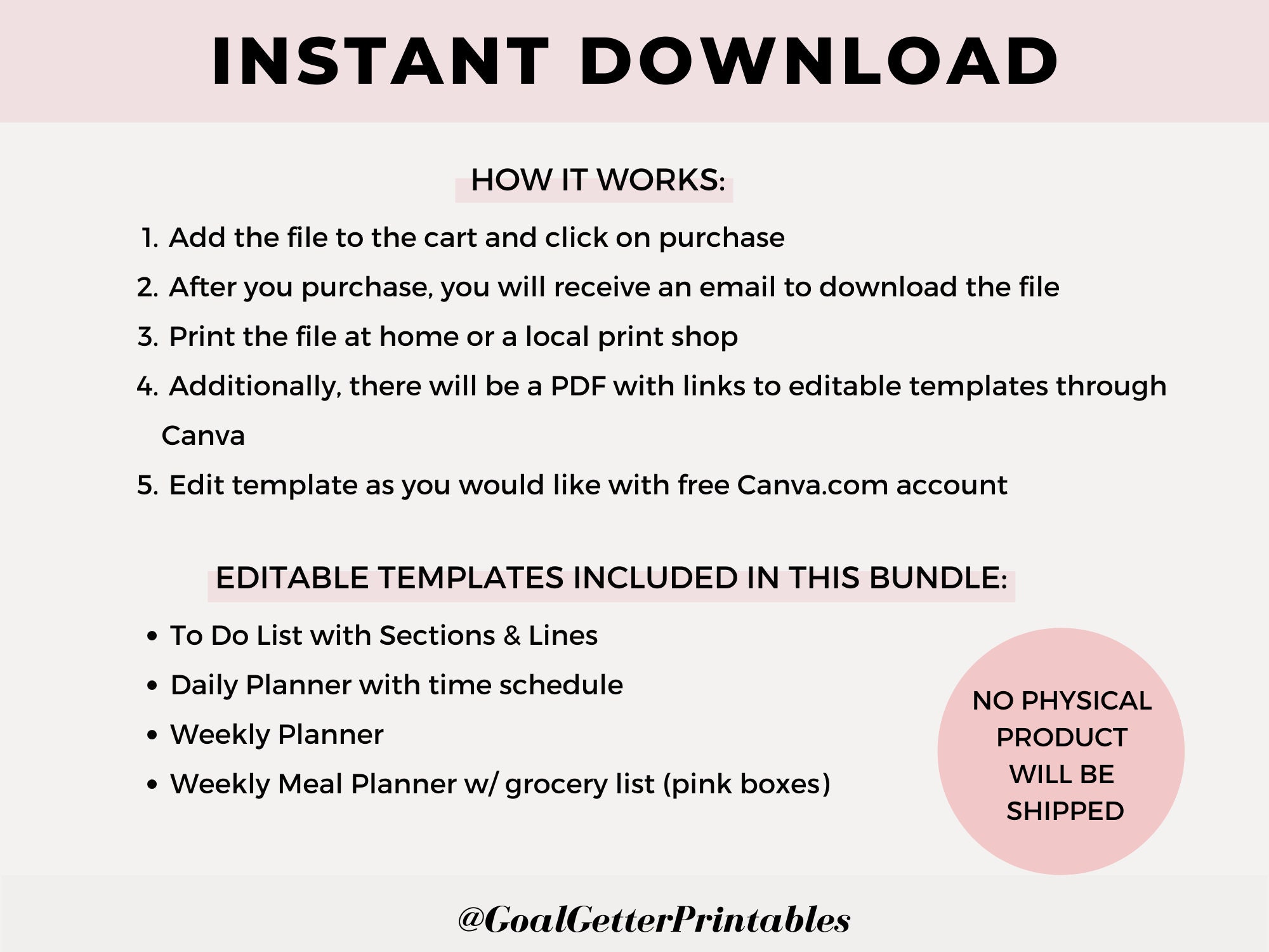 2022 Productivity Planner Printable Mega Bundle Planner for Moms, Daily ...