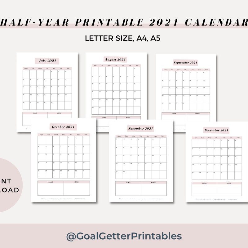 GoalGetterPrintables - Etsy