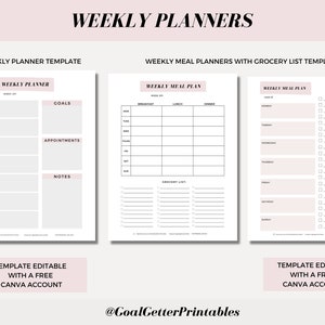 2022 Productivity Planner Printable Mega Bundle Planner for Moms, Daily ...