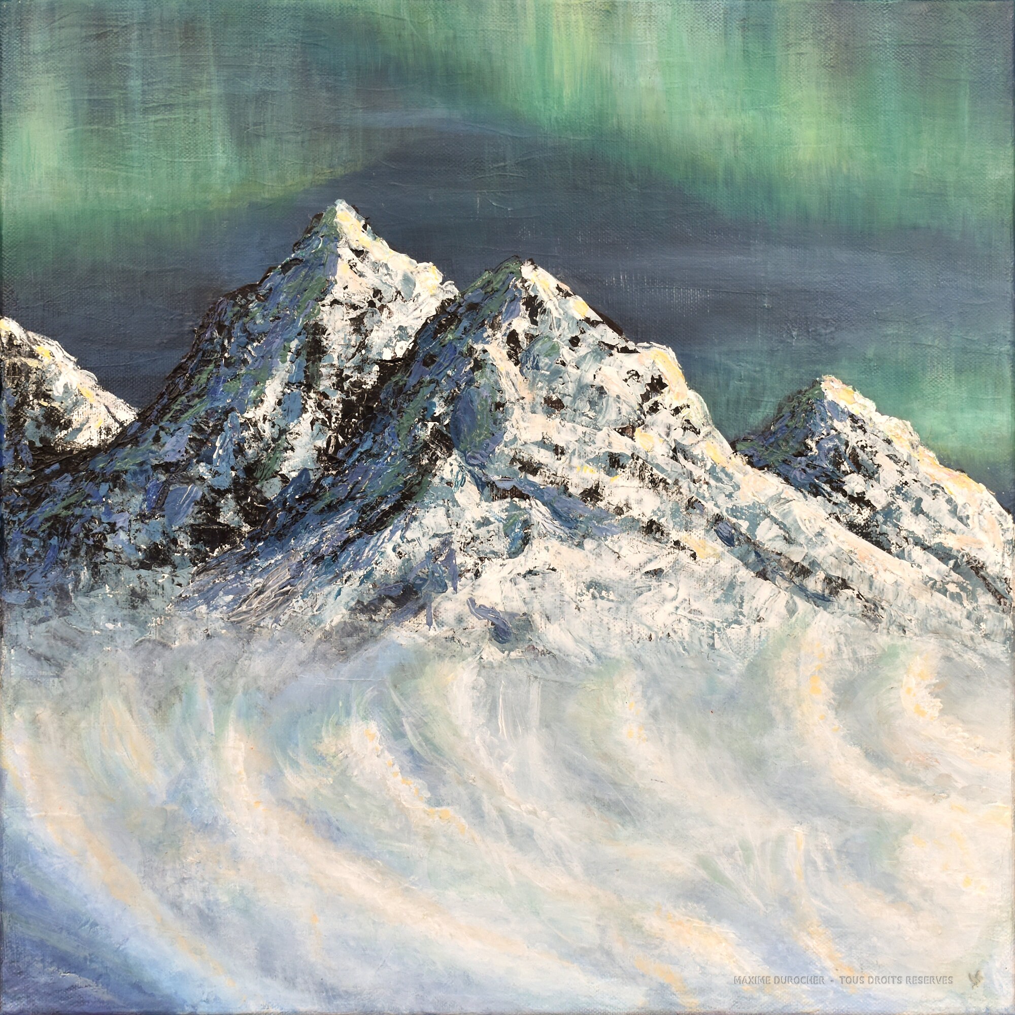 Polar Landscape Acrylic Paintings on Canvases northern - Etsy UK