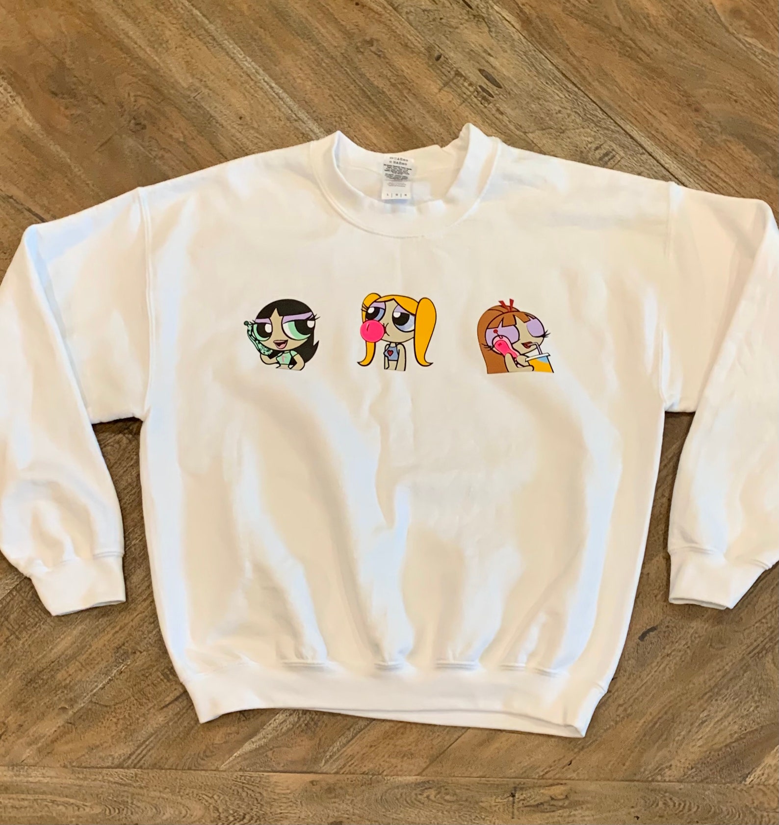 Powerpuff Girls Inspired T-shirt | Black Powerpuff Girls - Etsy