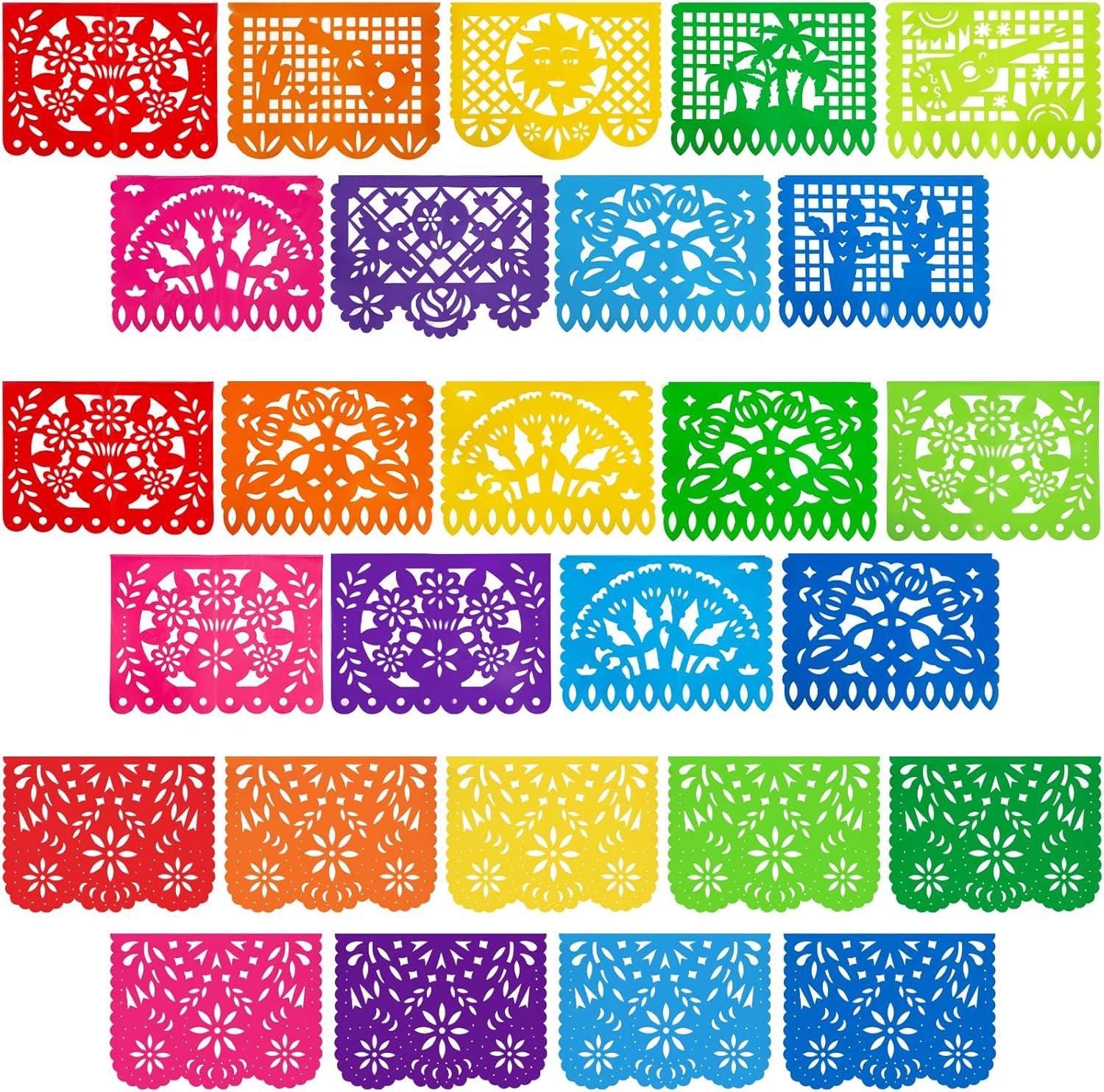 Mexican Papel Picado Banner – Multicolor Paper Flags, 16 Ft - Etsy