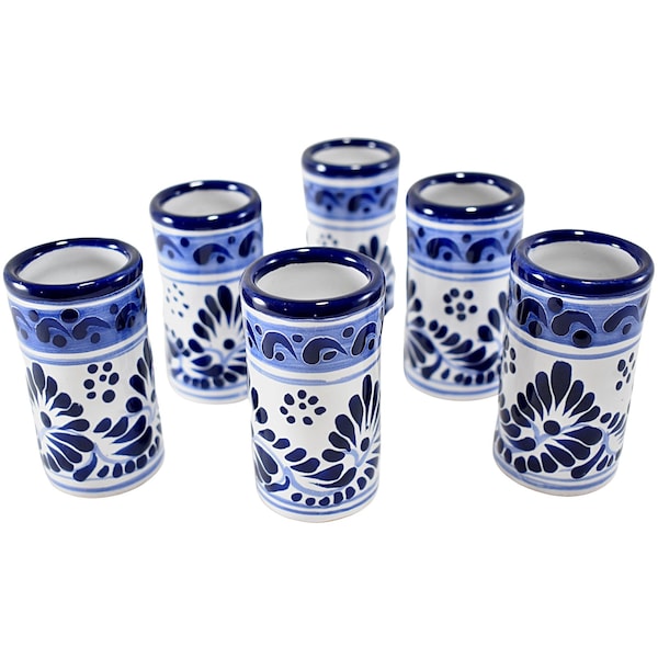 Mexican Pottery Shot Cups - Etsy