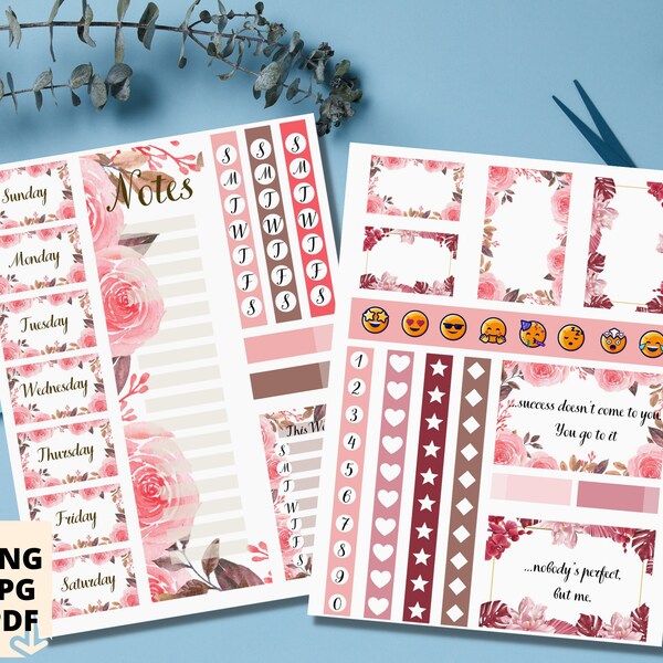 Planner Stickers Printable - Etsy