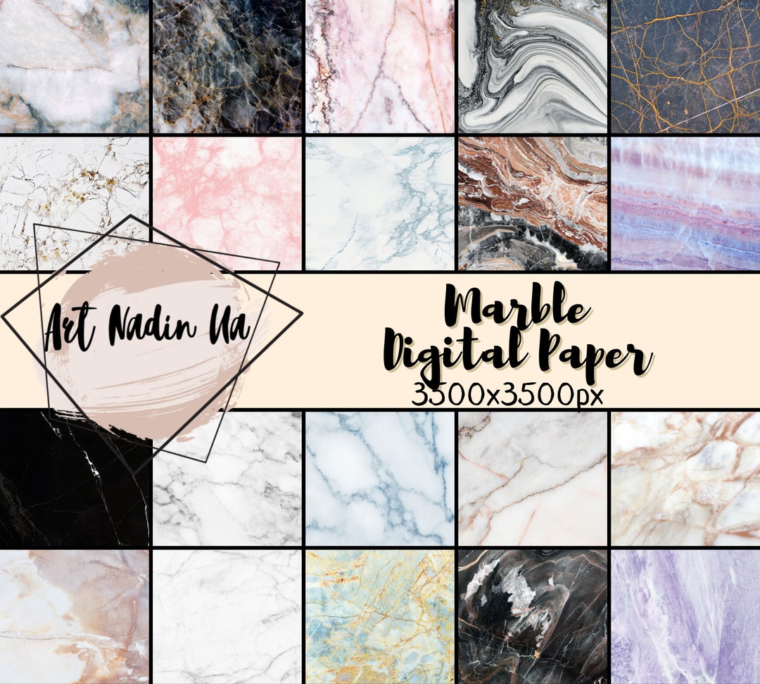Colorful Marble Digital Paper, Digital Marble, Gold Marble Textures ...