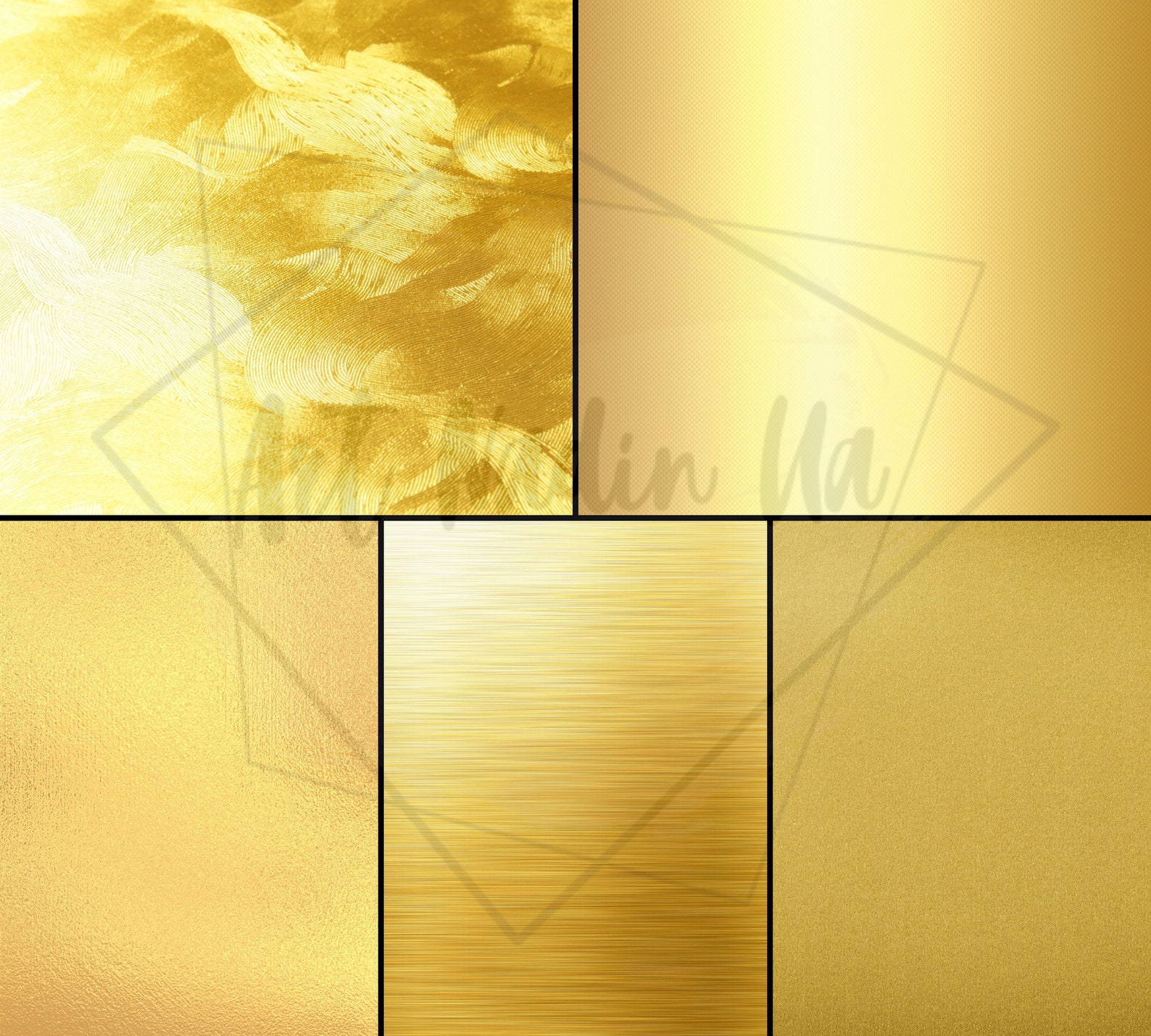 Gold Digital Paper, Scrapbook Paper, Gold Foil Digital Paper, Gold ...