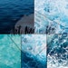 Ocean Sea Digital Scrapbook Paper Bundle, Pool Water Background Digital ...