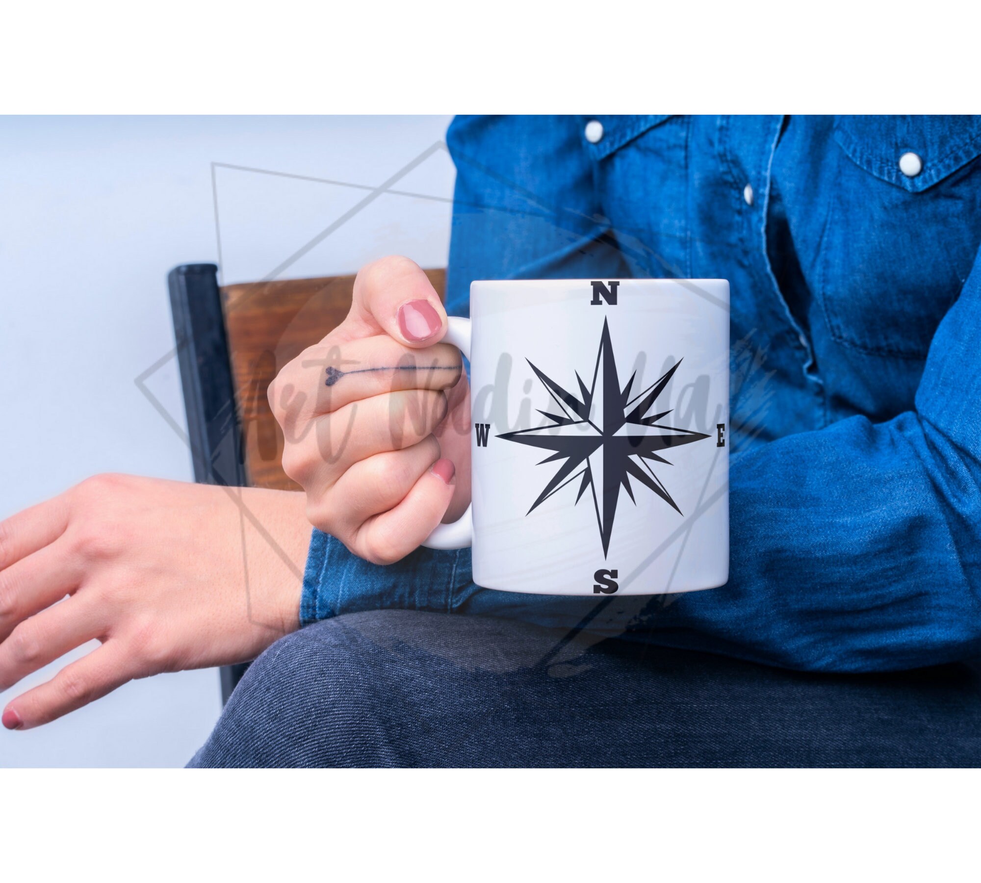 Compass Rose, Nautical Compass, Compass Star - Svg, Png DIGITAL FILES ...