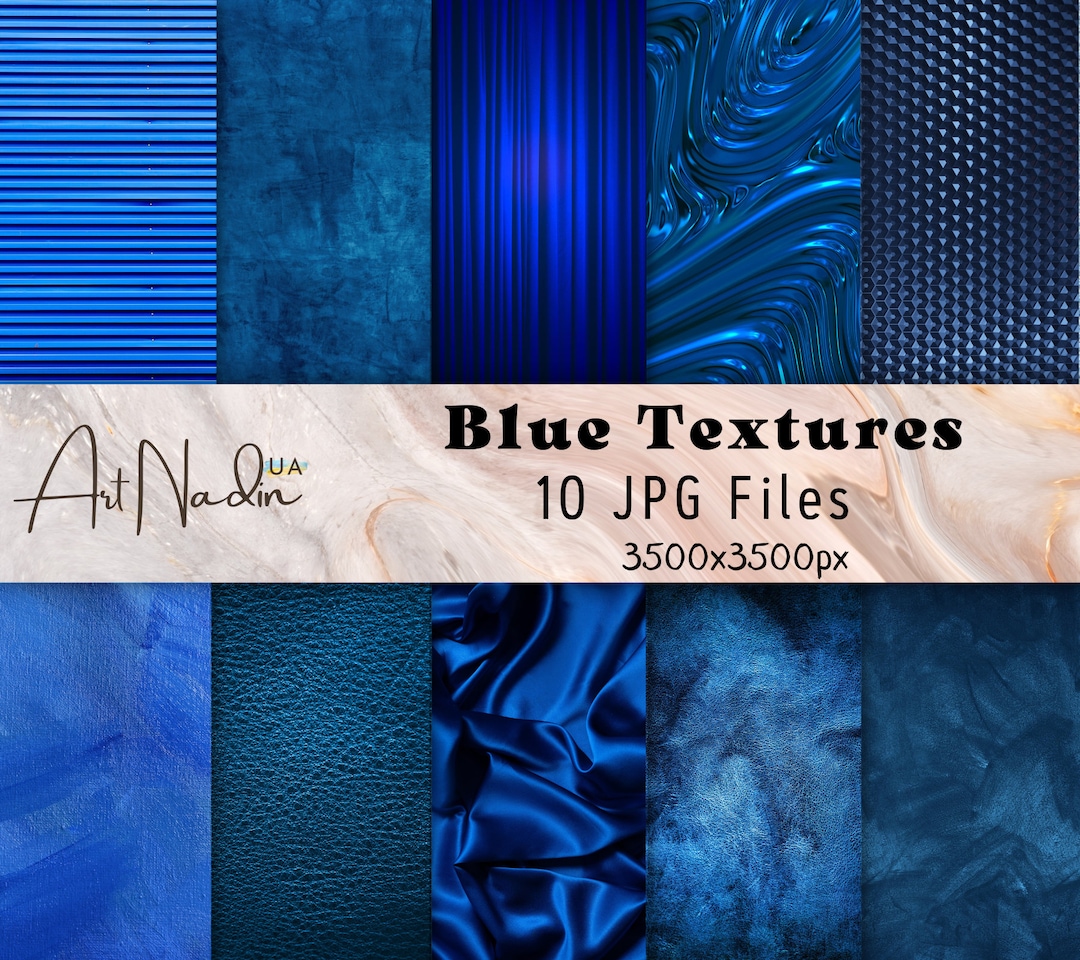 Blue Background Digital Background Bundle, Scrapbook Paper Pack Dark ...