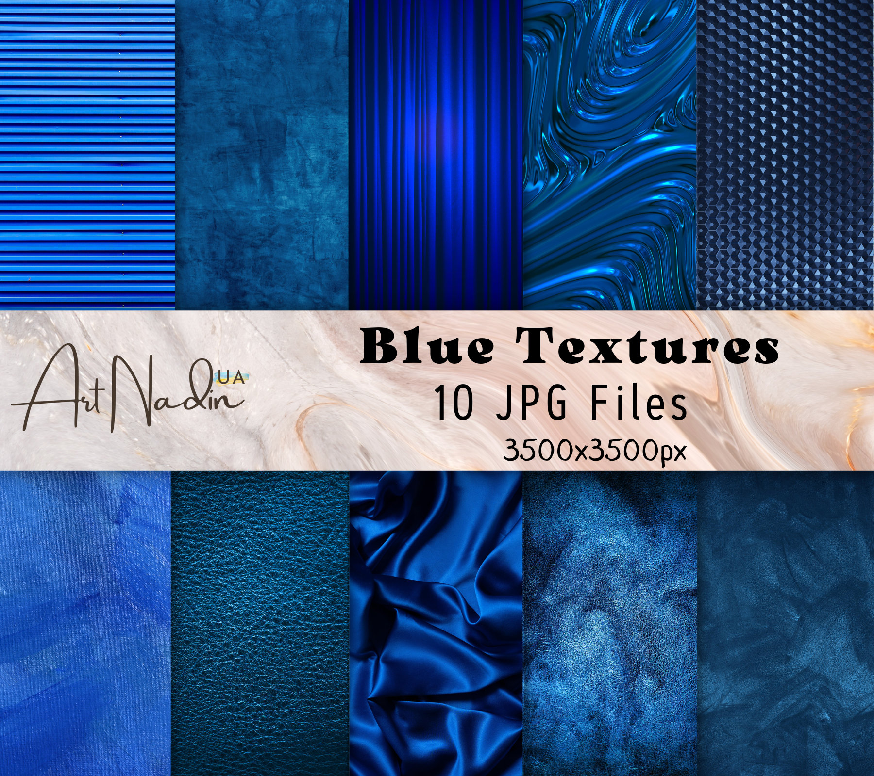Blue Background Digital Scrapbook Paper Pack, Dark Blue Navy Silk ...