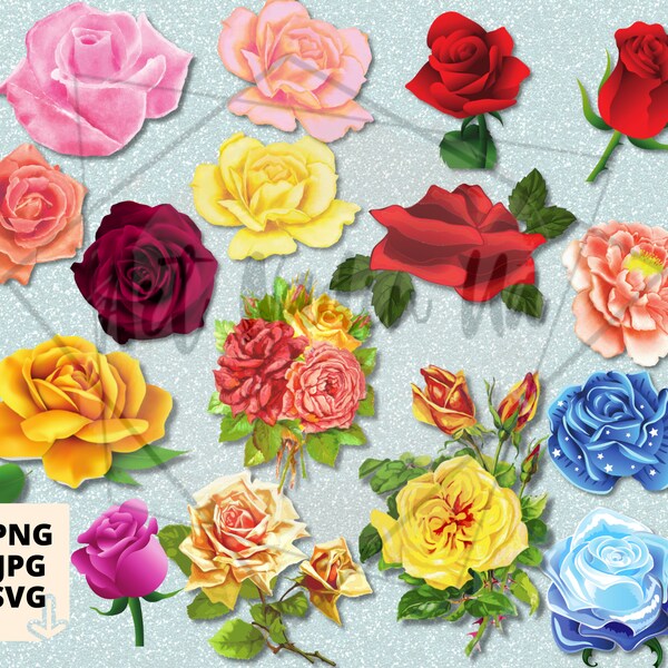 Rose Svg - Etsy