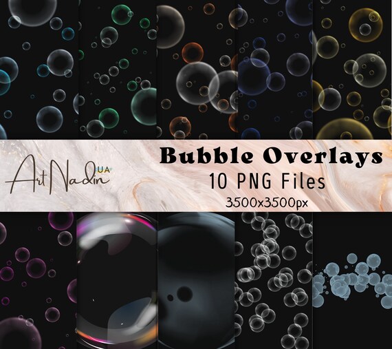 Bubble Overlays for Photoshop Bubble Overlays Bubbles PNG - Etsy