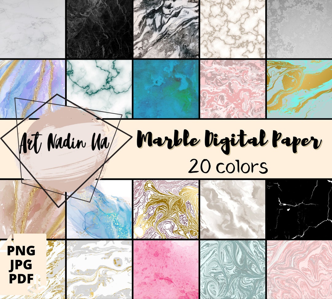 Digital Marble Papers, Marble Backgrounds, Marble Background Paper ...