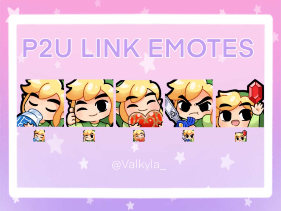 Link Legend of Zelda Emotes for Twitch Streamers Discord - Etsy