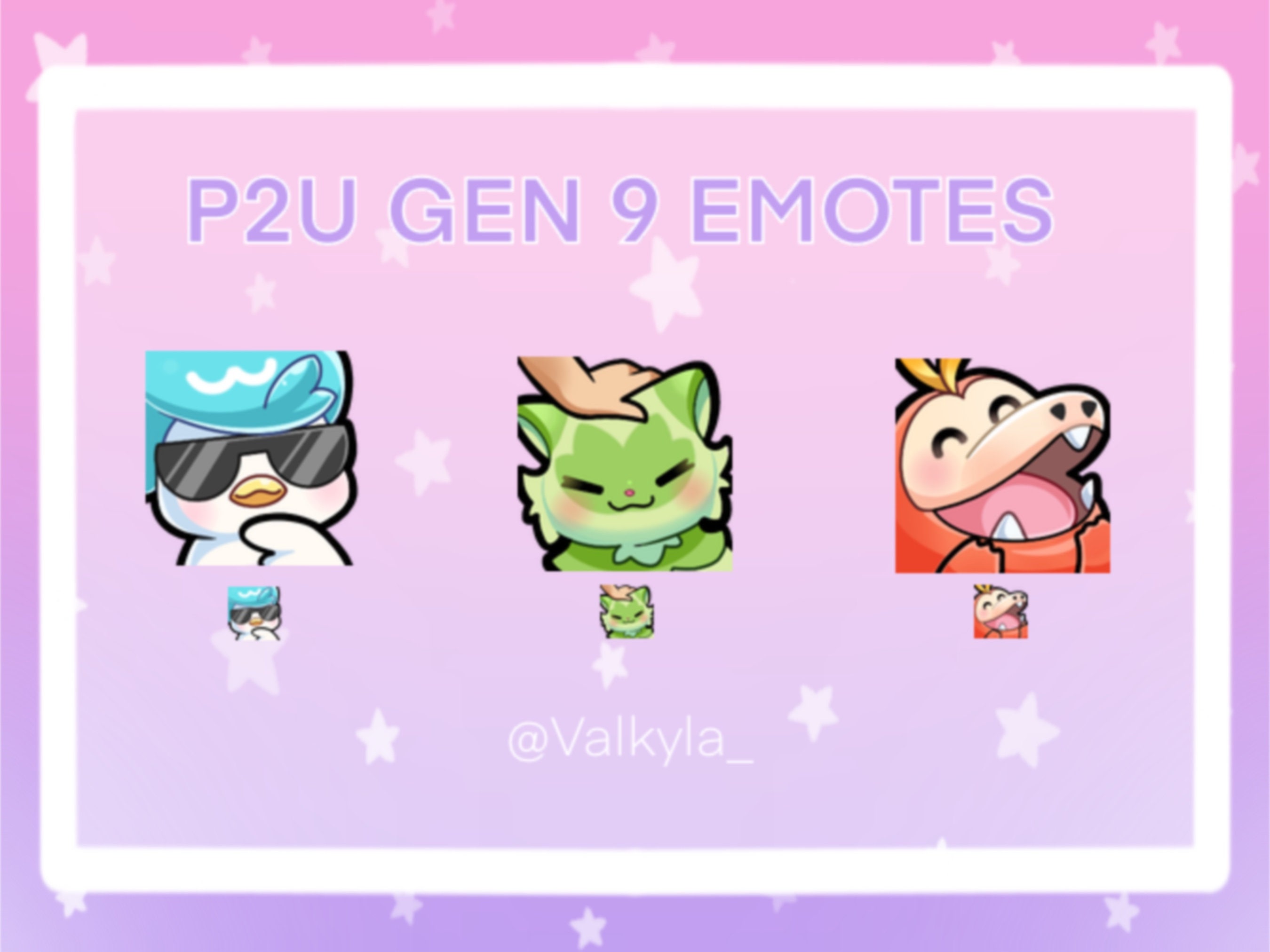 Scarlet Violet Starter Emotes for Twitch Streamers, Discord, Youtube ...