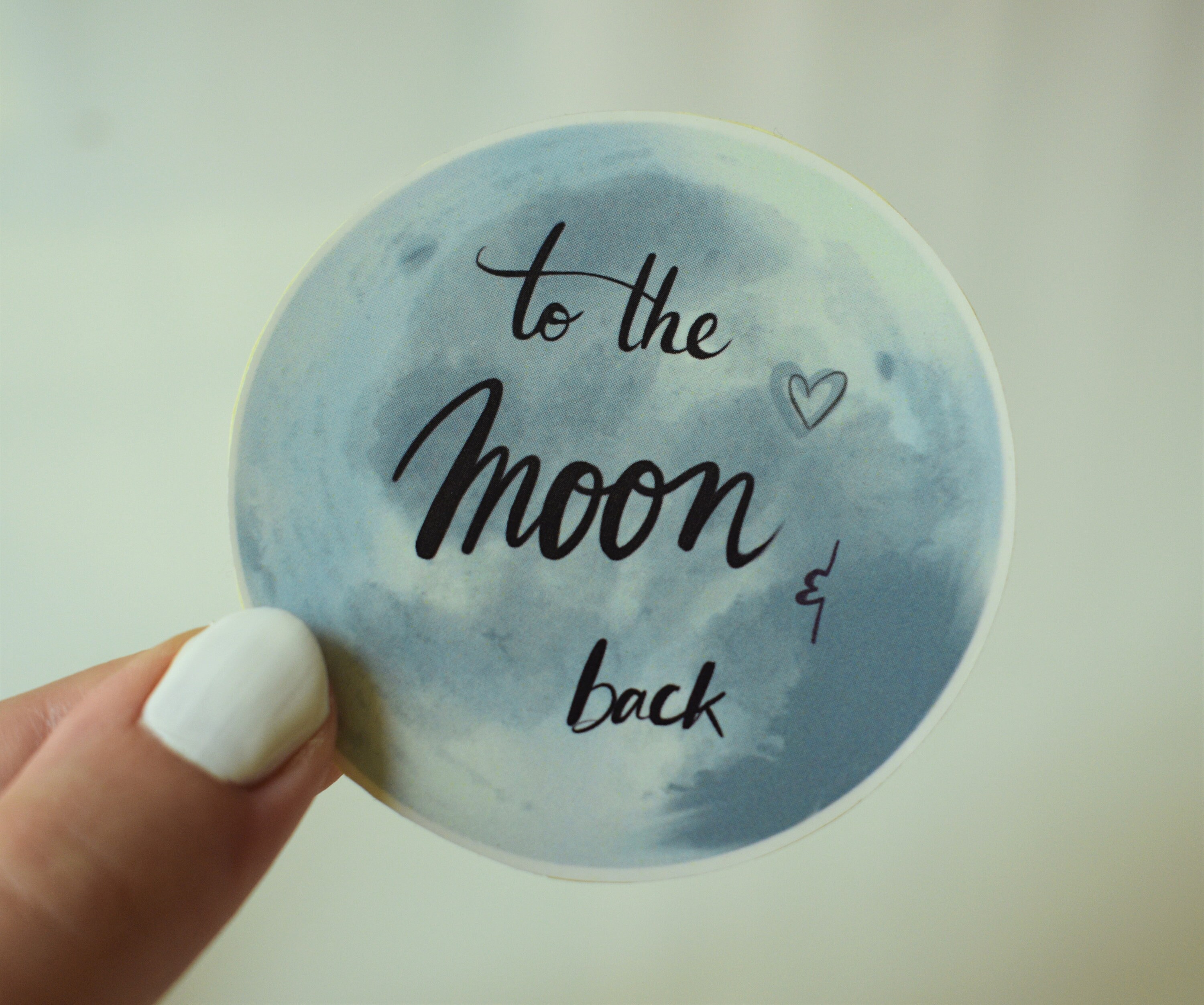 Sticker/ stickers/ moon/ aesthetic/ to the moon/ moon sticker/ | Etsy