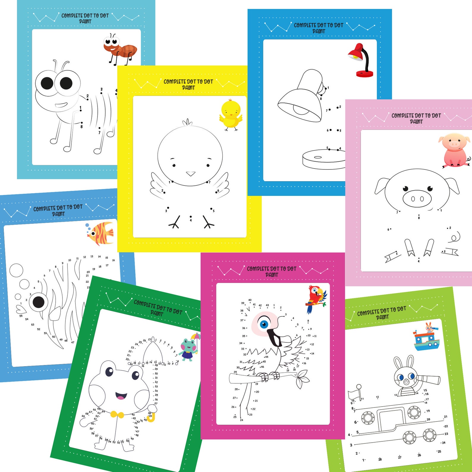 Dot to Dot for Kids, Activity for Kids, Connect the Dots , Fun Activity ...