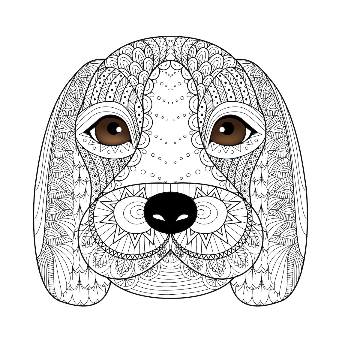 100 Pretty Animals Coloring Pages Bundle, Beautiful Animals Coloring ...