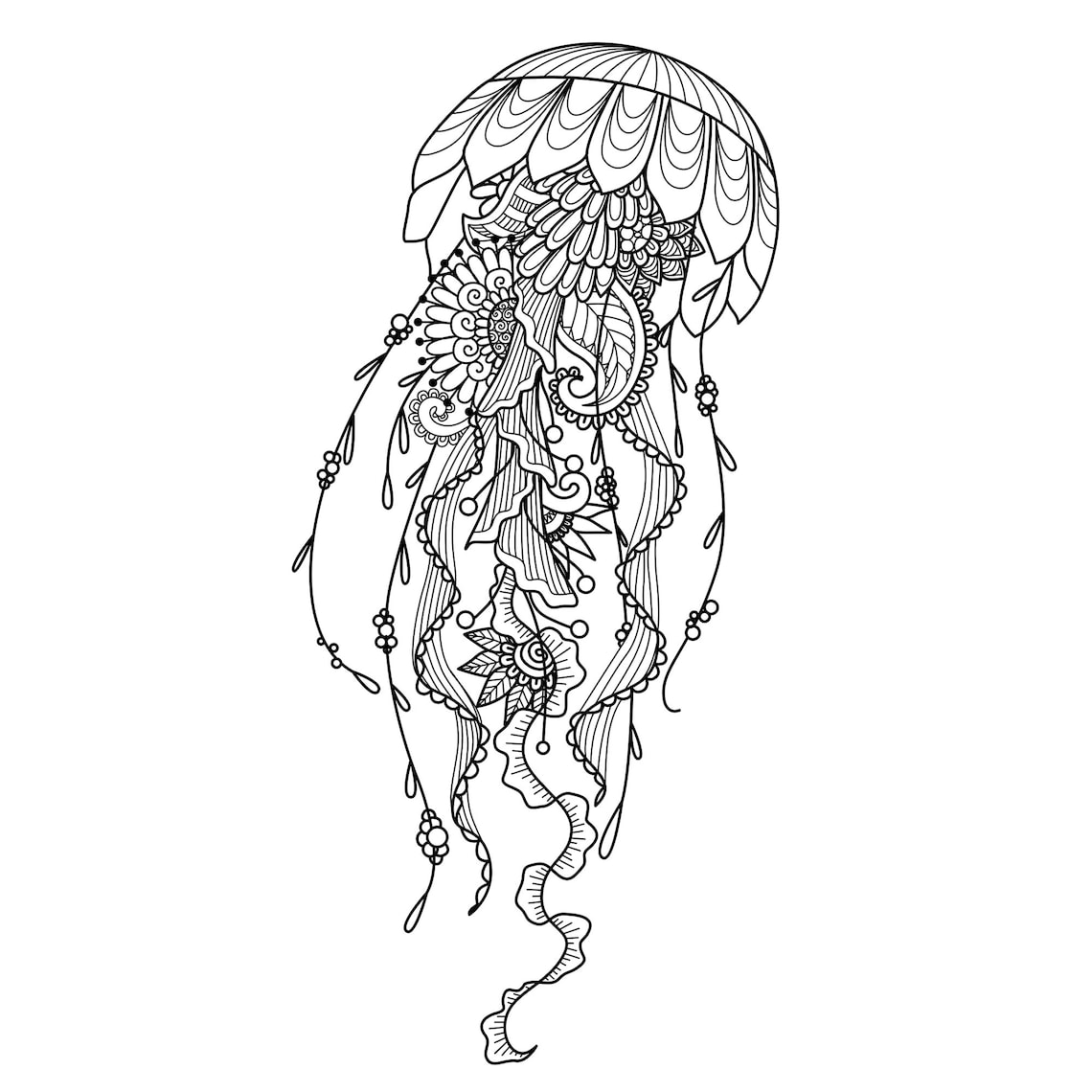 100 Pretty Animals Coloring Pages Bundle, Beautiful Animals Coloring ...