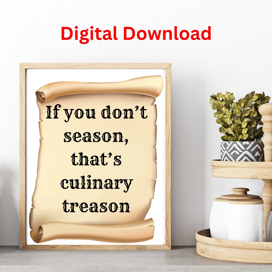 Funny Kitchen Wall Decor Printable, Kitchen Wall Art Funny, Funny ...