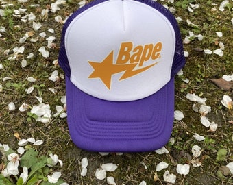 Purple Trucker Hat - Etsy
