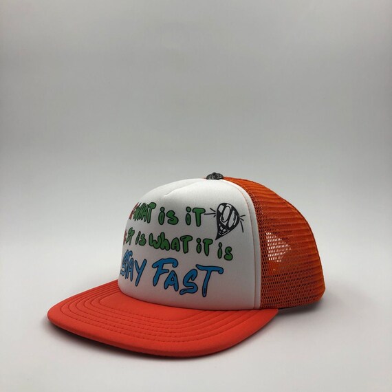 Trucker Hat Stay Fast Logo Streetwear Inspired - Etsy