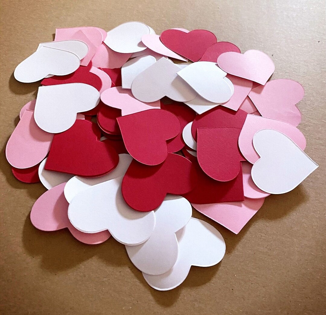 Card Hearts Love Card Hearts Party Supplies Wedding Party Decor - Etsy