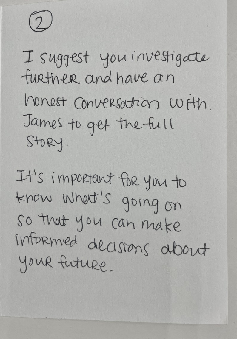 Anonymous Letter Handwritten (feminine); Cheater, Love, Secret Admirer ...