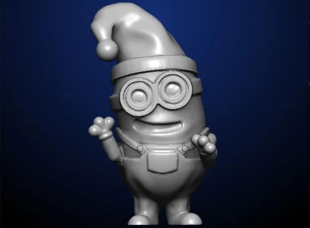Minion Christmas 3 3D Printing/ 3D Model - Etsy