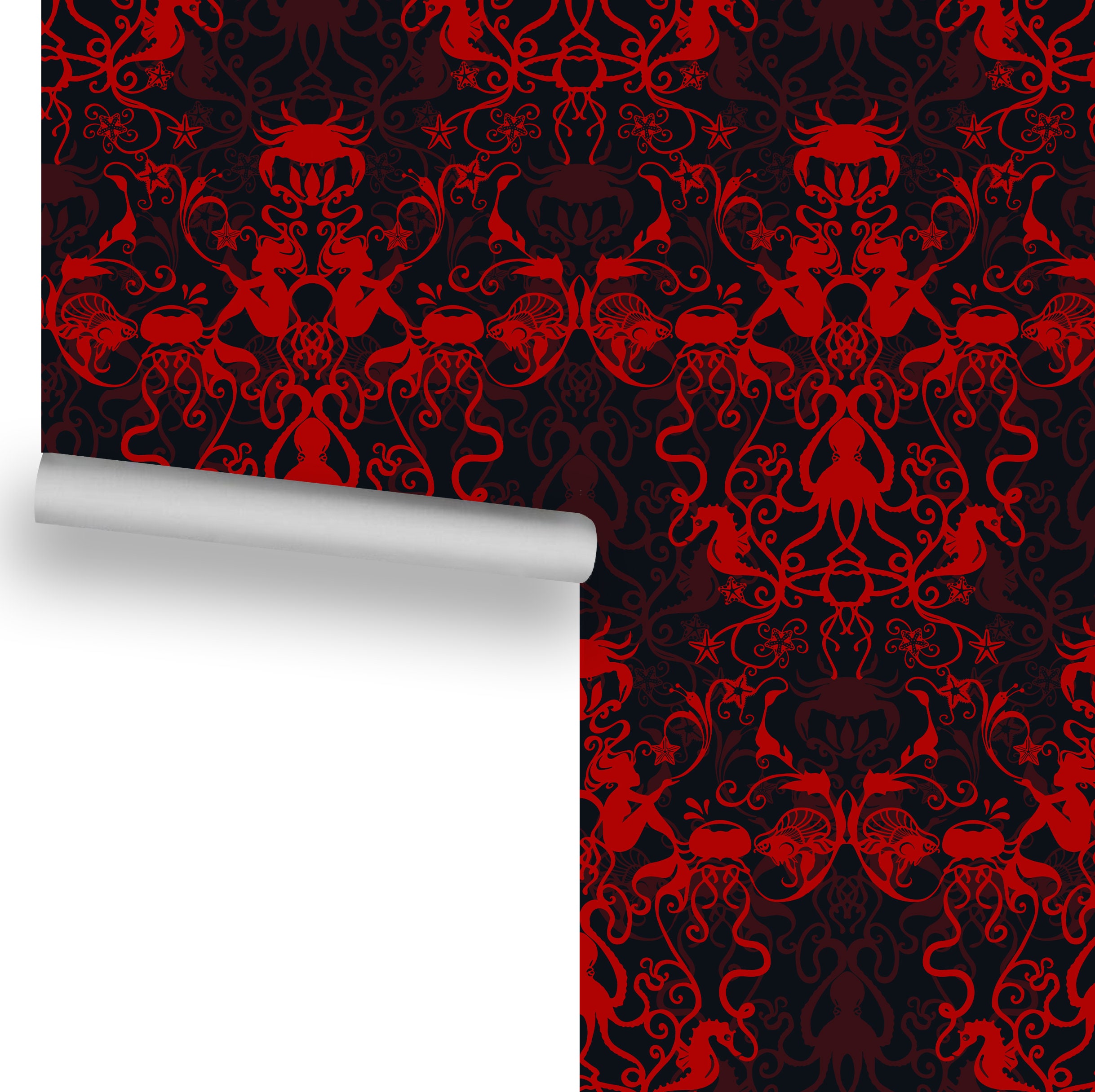 Red And Black Velvet Wallpaper