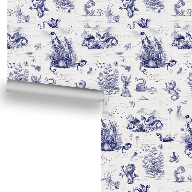 Delft Wallpaper Peel and Stick - Etsy