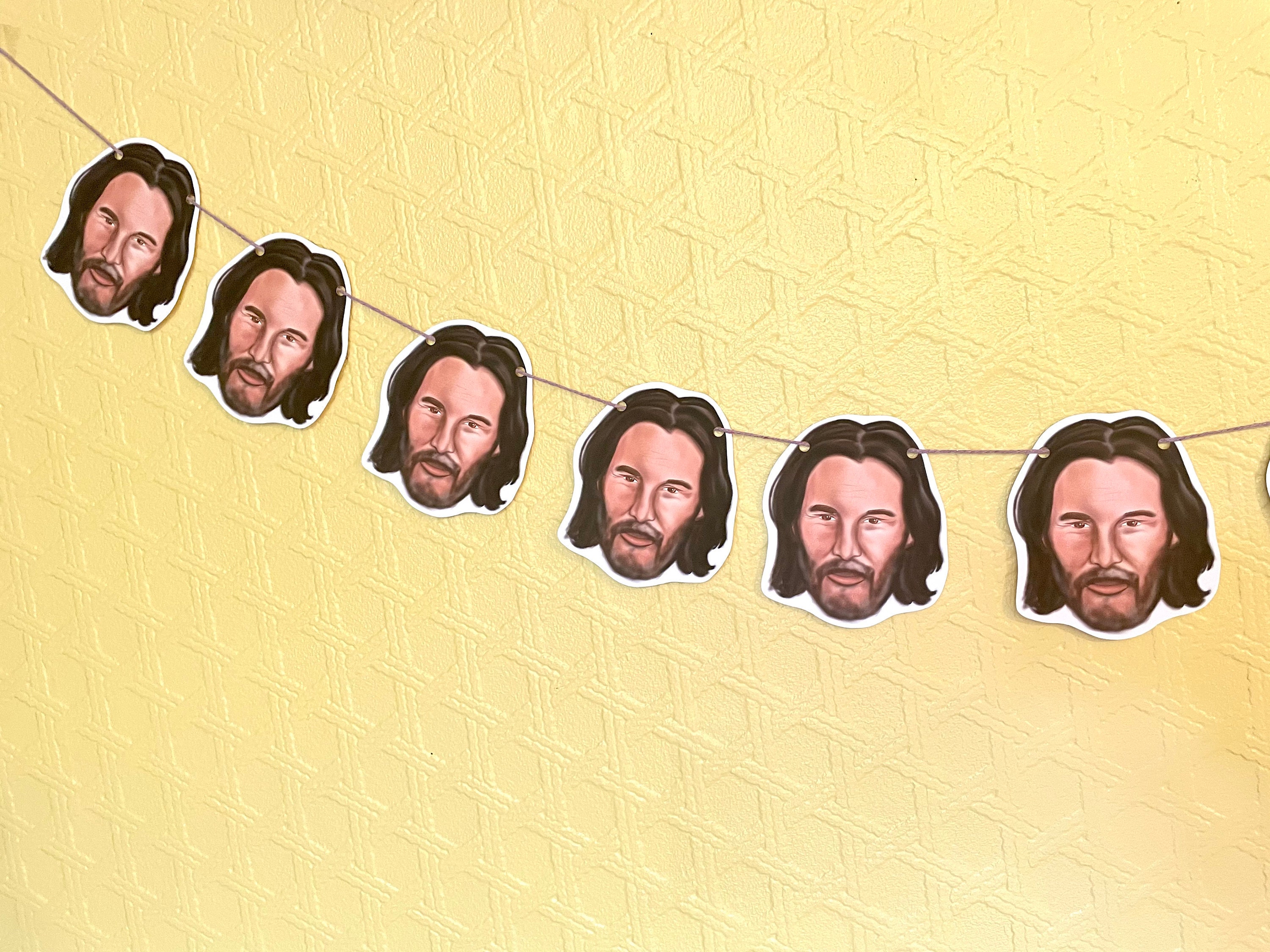 Keanu Reeves Party Bunting / Party Banner Birthday Banner - Etsy UK