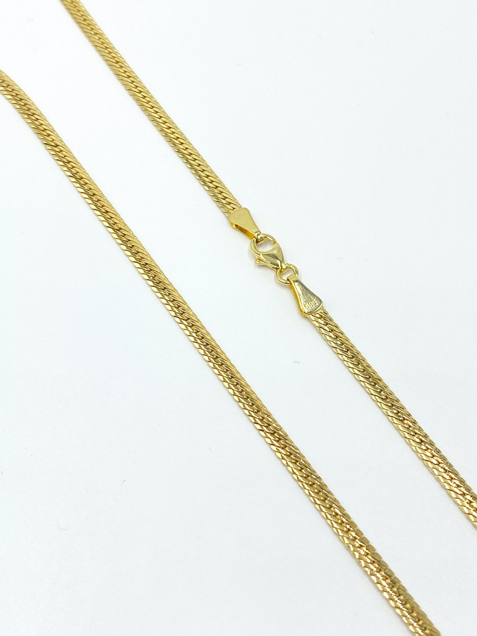 Solid 14k Real Gold Snake Chain Necklace 2.8mm Yellow Gold - Etsy