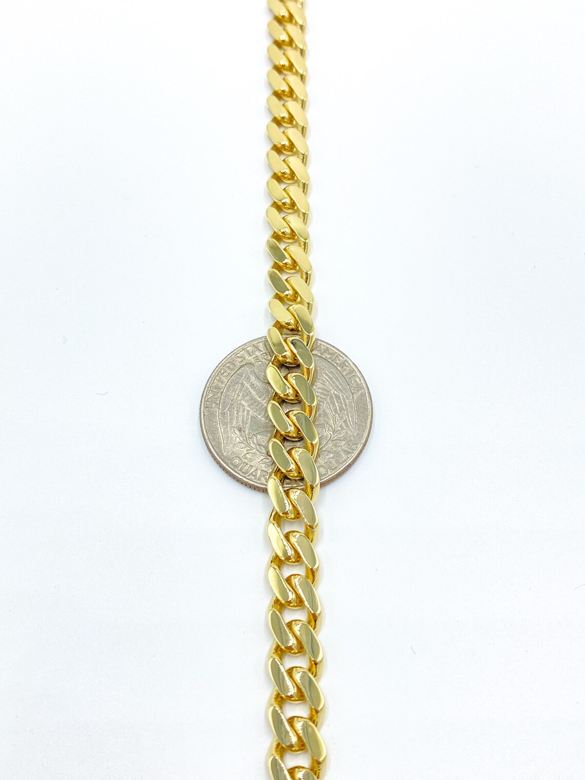7mm Gold Miami Cuban Bracelet 14k Real Gold Miami Cuban Link Bracelet ...