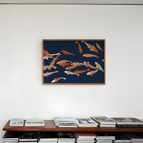 Koi Fish Print - Etsy